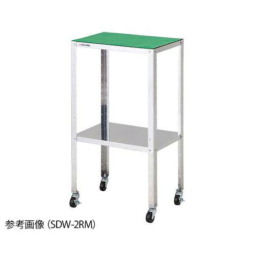 ●導電キャスター標準装備(対角ストッパー付き)のステンレスワゴンです。●組み立て式で中間棚高さを自由に調節できます。●サイズ※1(mm)：460*310*809●重量(kg)：約5.2●本体材質：SUS430●有効作業面：447*297mm...