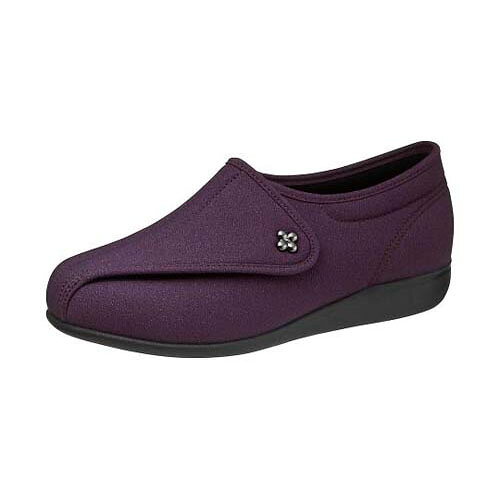 ●体重移動をコントロールして歩行をサポートします。●仕様：パープルラメ●サイズ(cm)：24.0●素材：アッパー部／ポリエステル・PU(ポリウレタン)、本底部／ラバー●目安重量：約205g(23.5cm片足)●入数：1足入●日本製●丸洗い可...