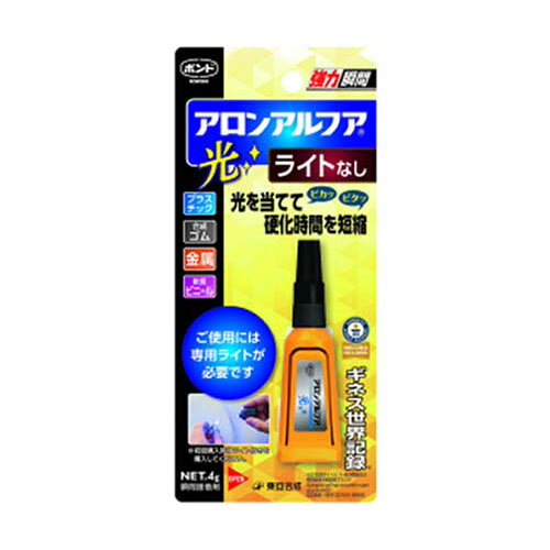 ●専用ライト照射で硬化時間をさらに短縮。●専用ライト照射で白化を防止。●盛り上げ接着や充てん接着も可能。●UVライトに比べて目に優しいライトを採用。●プラモデル・模型作成。●アクセサリー作成。●ケーブルのコーティング。●ご使用には専用ライト...