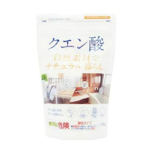 ●自然素材でナチュラル暮らし。●水あか、除菌・消臭、住まいのお掃除etc…。※全ての菌を除菌するわけではありません。●内容量：330g●成分：クエン酸(無水)。●事業者向け商品です。リニューアルに伴い、パッケージ・内容等予告なく変更する場合...