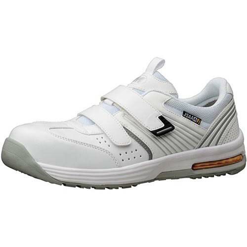 ●安全+静電+耐滑+エアクッションを搭載。足の形状を考慮し疲れにくく、高いクッション性が長持ちする素材のインソールを採用し、快適なワークシーンを演出します。●静電気帯電防止性能：体内に溜まった静電気を靴底からすばやく逃す静電気帯電防止性能付...