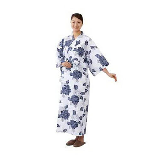 ●夏は吸汗性が高く、冬は保温性に優れている綿100％ですので、一年を通じて快適な着用感です。●女性用L●適応身長(cm)：160〜165●身丈*裄丈*裾まわり(cm)：135*64*144●素材：綿100％●※柄の指定はできません。●洗濯：...