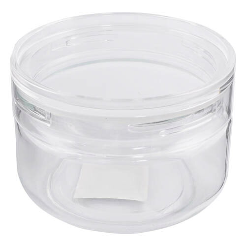 ●型番：S2●材質：本体／ソーダ石灰ガラス、キャップ／PMMA(アクリル)、パッキン／LDPE(低密度ポリエチレン)●耐熱温度：約100度(※耐熱ガラスではありません)●熱変形温度：キャップ／約70度、パッキン／約40度●オートクレーブ：不...