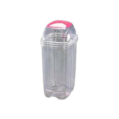 ●カラーキャップ取外し不可●中身が見える完全透明ペールです。●容量：60L●材質：PET(再生材52〜53％使用)●サイズ：348*445*770(H)mm●カラーキャップ：レッド●用途：一般用●重量：1.9kg●事業者向け商品です。リニュ...