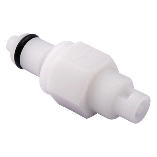 ●親指操作のラッチ構造で、片手で脱着が可能です。●カチッという音で確実な接続が確認できます。●材質：主要部及びバルブ／POM(ポリアセタール)、ラッチ／ステンレス、バルブ・スプリング／ステンレス(SUS316)、外部スプリング及びピン／ステ...