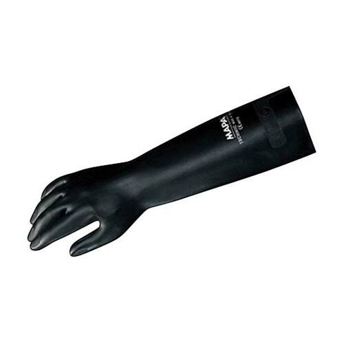 ●裏地に綿を使用しているため着け心地が良好で、柔軟性があり、扱いやすい手袋です。●表面にエンボス加工が施されているため滑りにくく、濡れたものを取り扱う際に便利です。●サイズ：M●全長（mm）：約410●厚み（mm）：約0.75●入数：1双●...