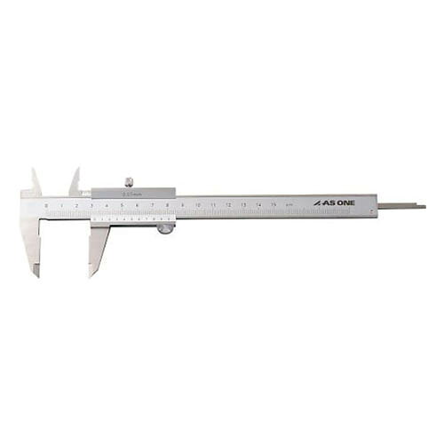 ●測定範囲(mm)：150●全長(mm)：236●最小表示量：0.05mm●材質：ステンレス●外側ジョウ：40mm●内側ジョウ：16.5mm●重量：312g●事業者向け商品です。リニューアルに伴い、パッケージ・内容等予告なく変更する場合がご...