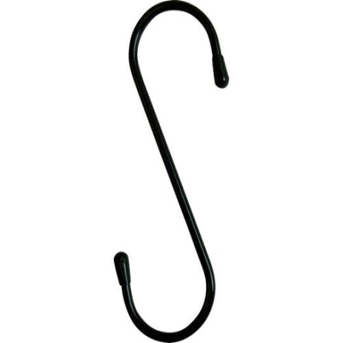 ●被覆線ですのでサビず、相手側にキズをつけません。●一般商品の収納の吊具として。●物の吊り下げ、引っ掛けとして●使用荷重(kN)：0.11●色：黒●D(mm)：5●L(mm)：150●A(mm)：15●S(mm)：38●150mm●黒●材質...
