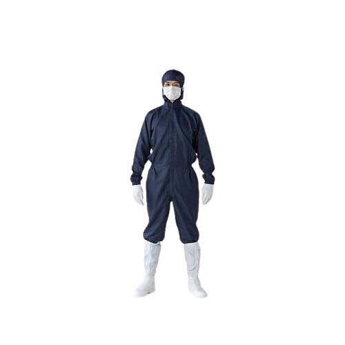 ●フード一体型で一点管理が可能なクリーンルーム用衣服。●ロープライスで好評のベストセラークリーンウェアです。●センターファスナーで馴染みやすく、ウエストゴム絞りで窮屈感のない着用が可能です。●4色のカラーバリエーションで、作業内容や目的ごと...