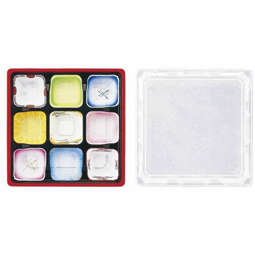 ●セット数：50●仕切：9●間口*奥行*高さ(mm)：235*235*36●材質：本体／ポリプロピレン、蓋／ポリスチレン●入数：50セット入●商品番号：XAZ3401●コード番号：6-1404-0401、7-1468-0401、8-1517...