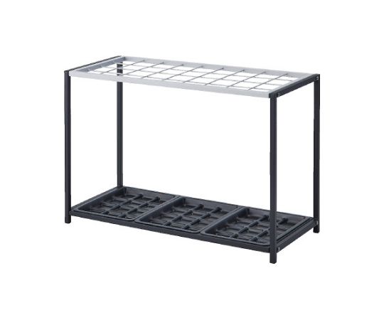 ●定番のデザイン。●上部フレームにはさびにくい処理をほどこしました。●カラー：ブラック●外寸法：幅752*奥行330*高さ500mm●材質：本体／スチール(粉体塗装)、上部格子フレーム：スチール(カチオン電着塗装・粉体塗装)、受皿：HIPS...