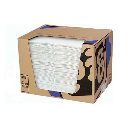 ●撥水力に優れ、水は吸収せずに油のみを吸収できます。●吸収した液体はマットを持ち上げても垂れ落ちません。●水面に浮かべて屋外での油もれの回収もできます。●縦(mm)：380●横(mm)：510●厚み(mm)：3●油吸収量(L／箱)：83.6...