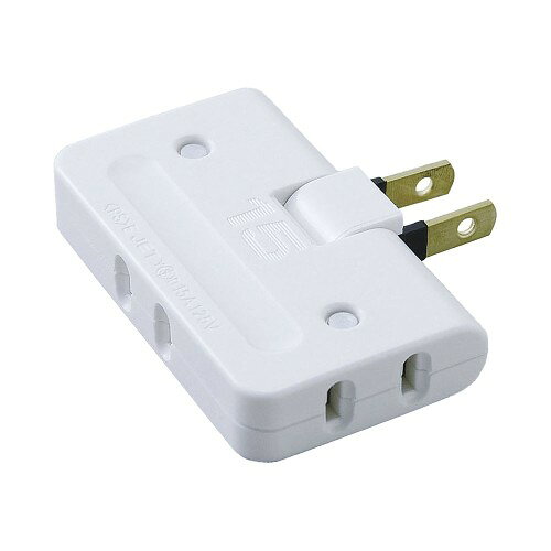 ●1つのコンセントから3方向に電源を分配することができます。●合計1500Wまで3つの器具を接続できます。●差込口が上下に180度稼働します。●薄型で壁面などにピッタリ添いますのでスペースをとりません。●定格：125V 15A●定格電力：合...