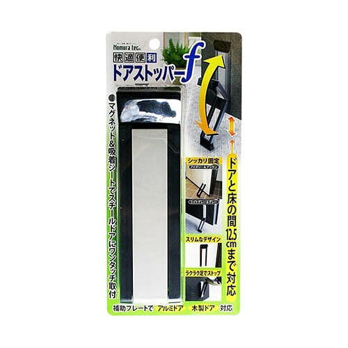 ●デザイン性、機能性両面重視のスリムタイプです。●マグネットと吸着シートでスチールドアにワンタッチ取付可能です。●色：グレー●適応ドア：ドアと床の間が12.5cmまで対応。●サイズ：使用時52*300*52●材質：ポリカーポネイト●事業者向...
