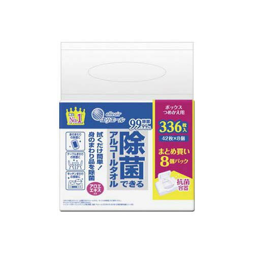 ●片手で使いやすいボックスタイプのつめかえ用です。●アルコールを配合したシートで、身のまわり品を拭くだけで簡単に菌を除去します。※すべての菌を除菌するわけではありません。●速乾性が高く、拭き取り跡が残りにくくなっています。●寸法：173×1...