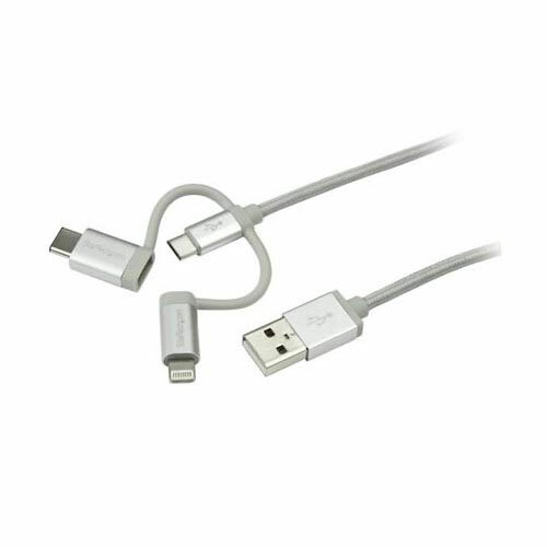 ●Apple Lightning、USB Type-C、Micro-USB対応のモバイル端末を1本のケーブルで充電・同期。●コネクタA：USB Type-A(4ピン)USB 2.0。●コネクタB：Apple Lightning(コネクタ8ピ...
