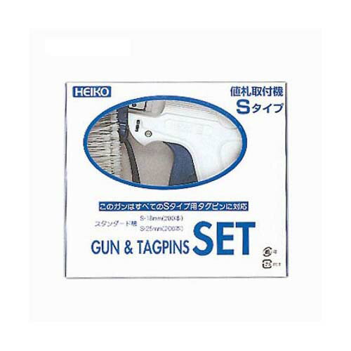 ●試し打ち用のピンを付属したタグピン用のガンです。●入り数：1箱●セット内容：ガン・お試し打ち用ピン(18mmピン200本、25mmピン200本)●事業者向け商品です。リニューアルに伴い、パッケージ・内容等予告なく変更する場合がございます。...