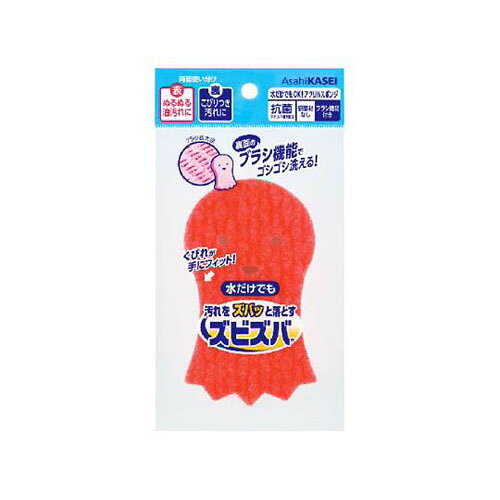 ●抗菌特殊アクリル繊維が水だけで汚れを落とします●裏面のブラシ状の突起がこびりつき汚れもかき落とします●商品サイズ：幅／100mm、奥行／28mm、高さ／185mm、重量／11g●事業者向け商品です。リニューアルに伴い、パッケージ・内容等予...