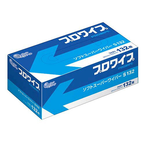 ●繊維くずの発生が少なく、拭き取り面にチリやケバを残しません。●3枚重ねで吸収性に優れ、滑らかなためレンズやガラス等の拭き取りに適しています。●型番：S132（スーパー）●材質：パルプ●ポップアップタイプ●シートサイズ：201m●※食品衛生...