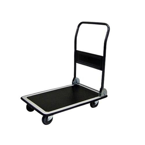 ●スチール製の頑丈な台車●ハンドル折りたたみ可能で収納に便利●積載荷重：150kg●サイズ：726*470mm●ハンドル高さ：820mm●車輪径：100mm●車輪材質：エラストマー●ストッパー：無●自重：10kg●事業者向け商品です。リニュ...