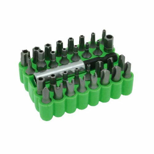 ●世界のネジに対応出来る携帯用特殊ビットセット。●精密機器、ゲーム機、携帯電話、DIYでの特殊ネジに対応。●工具箱や保管場所に困らないコンパクトな専用ケース入り。●重量：247g●材質：クロームバナジウム●事業者向け商品です。リニューアルに...