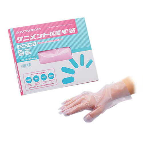 ●抗菌作用でバクテリア、カビ、菌などの増殖を抑制します。●ベタつかない外エンボス加工を施しています。●抗菌タイプ●材質：PE(ポリエチレン)(抗菌剤入)●サイズ：M●事業者向け商品です。リニューアルに伴い、パッケージ・内容等予告なく変更する...