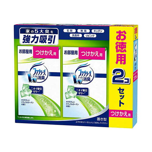 ●ファブリーズW消臭は、ニオイキャッチゼリーがしっかり吸収消臭した上に、森林フィトンがが放出されカビの元に直接働きます●開けたらすぐに森林フィトンがお部屋に広がるのを実感できます●商品サイズ：幅／154mm、奥行／40mm、高さ／126mm...
