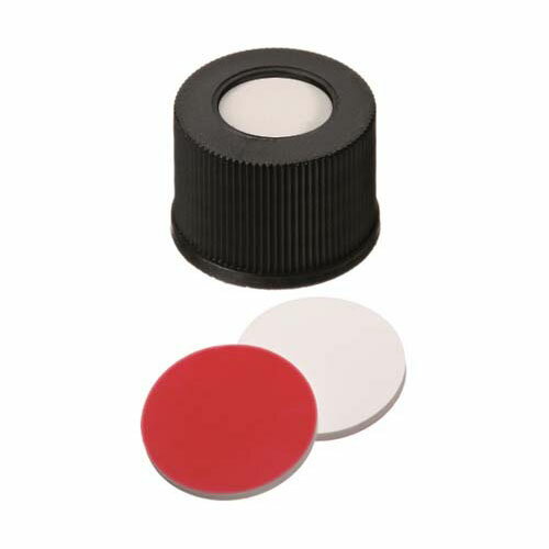 ●オートサンプラーバイアル●セプタム／キャップ(10-425)●キャップサイズ：10-425●キャップ穴サイズ：7mm●キャップ材質：ポリプロピレン●キャップの色：黒●セプタムサイズ：10mm●セプタム：PTFE 赤／ シリコン白●セプタム...