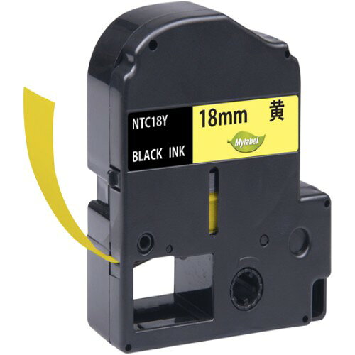 ●KING　JIM用互換テプラカートリッジです。●純正品と同じ使用方法で簡単です。●印刷かすれなしで、しっかり貼って剥がせます。●剥離紙を剥がし易くするように剥離紙にスリットが入っています。●テープ色：黄色●テープ幅：18mm●テープ長：8...