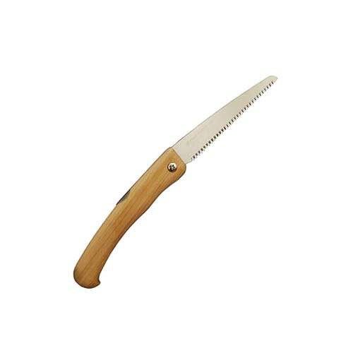 ●たたむと手のひらにスッポリ収まるコンパクトサイズですのでポケットに入れての持運びが大変便利です。●鋸刃も薔薇やツル科植物の細い枝が切り易いように小目(こまめ)仕様にしてますので抵抗がなくスムーズに切断ができます。●折り込んで刃を収納できま...