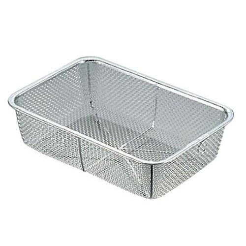 ●6.5メッシュ●重量：315g●外寸1(mm)：355*240●内寸1(mm)：330*225●内寸2(mm)：深さ：90●内寸3(mm)：底：305*190●材質1：18-8ステンレス●商品コード：5643800●コード番号：4-044...
