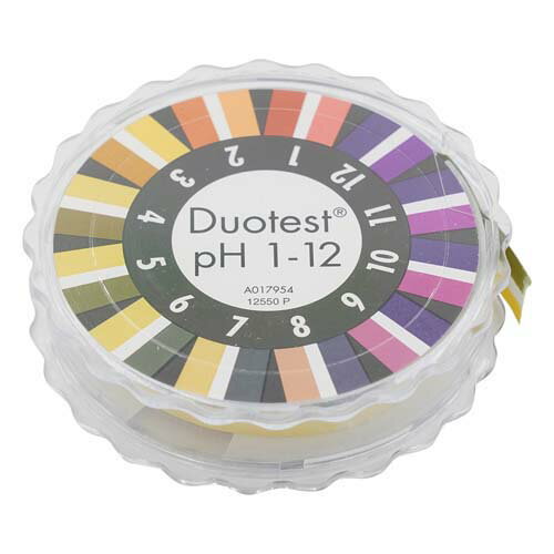 ●2種類の異なった指示薬を分離し、高い精度と正確な読み取りができます。●中央部分は疎水性が強く、試験紙に物理的強度を保持させています。●使いやすいプラスチックディスペンサー入の個別包装です。●サイズ：10mm幅*5m巻●pH測定領域：1.0...