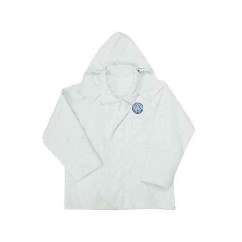 ●フードは取り外し可能です。●前面が面ファスナーとボタン使用の大型比翼付きで風や水をシャットアウトします。●仕様：ジャケット●色：ホワイト●サイズ：S●身長(cm)：155〜163●胸囲(cm)：78〜86●材質：表面／PVC、裏面／ポリエ...