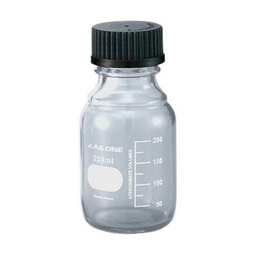 ●液体や粉末の試料の保管、運搬に適します。●液切れしやすいシールリング付きです。●容量（mL）：250●外径×高さ（mm）：Φ70×138●材質：本体/硼珪酸ガラス、キャップ・シールリング/PP●ネジ口規格：GL-45●口内径（mm）：約φ...