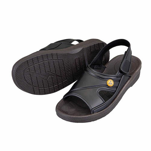 ●耐久性に優れた制電ポリウレタンの靴底です。●クッション性が高く、快適に使用できます。●色：黒●サイズ(cm)：L(24〜28)●体積抵抗：1.0*10^9Ω未満●材質：ソール／制電PU(ポリウレタン)、アッパー／PVC(塩化ビニル樹脂)●...