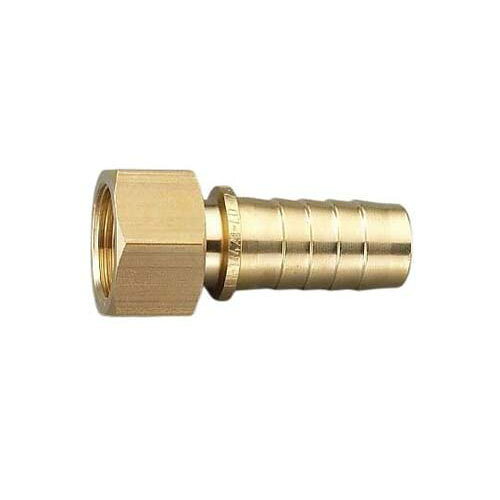 ●材質：真鍮●使用温度：蒸気：210度以下、水：120度以下●最高使用圧力：1.8MPa(18kgf／cm2）●ねじサイズ：G（PF）1”●適合ホース内径：25mm●全高：87.5mm●六角対辺：41mm●重量：約320g●適合クランプ：E...