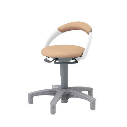 ●キャスタータイプは、荷重のない時は軽くブレーキが掛かる抵抗付きです。●グライド●色：フラックスベージュ●材質：張地／ビニールレザー、背／PP(ポリプロピレン)樹脂、脚／強化ナイロン樹脂、キャスター／ナイロン●昇降方式：ガスシリンダー式●座...