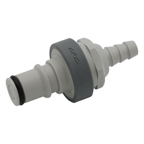 ●コンパクトなノンスピル・バルブ付きのカップリングです。●片手での着脱が可能です。●仕様：インサート●適応チューブサイズ内径(インチ)：1／4●材質：本体／ガラス練りこみPP・ABS樹脂、スプリング／SUS316、Oリングシール／EPDM(...