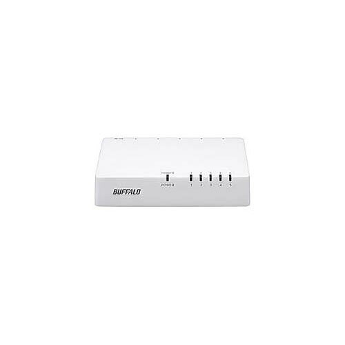 ●〔スイッチングハブ(5ポート)：100／10Mbps・ACアダプタ〕●10／100Mbps対応 スイッチングHub プラスチック筐体／電源外付けモデル。●スリム＆コンパクトボディのスイッチングHub●リビングになじむスタイリッシュなデザイ...