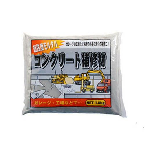 ●通常のコンクリートに比べて早強性・接着性に優れ、圧縮強度も450kgf／cm2以上の強靭なコンクリートに仕上がります。●サイズ：190*240*25mm●重量：1.8kg●色：グレー●標準水量：本品1.8kgに対して230cc〜250cc...