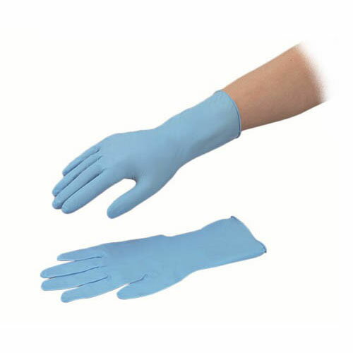 ●材質：NBR(ニトリルゴム)●パウダーフリー●全面エンボス●サイズ：S●全長：約290mm●厚み：約0.1mm●食品衛生法適合品●事業者向け商品です。リニューアルに伴い、パッケージ・内容等予告なく変更する場合がございます。予めご了承くださ...