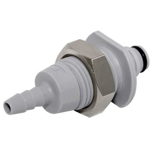 ●外した時に液ダレを防ぐノンスピルタイプです。●流路への空気の混入もきわめてわずかです。●仕様：インサート(パネルマウントタイプ)●適応チューブサイズ内径：3.2mm(1／8センチ)●材質：本体・弁／ガラスファイバー入りPP・PEEK・PP...