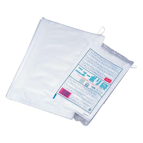 ●コーナーに切り込みが付いていますので切り取りやすいです。●材質：LDPE(低密度ポリエチレン)●厚み：0.03mm●型番：No.18●サイズ(mm)：380*530●入数：1袋(100枚入)●ひも付●事業者向け商品です。リニューアルに伴い...