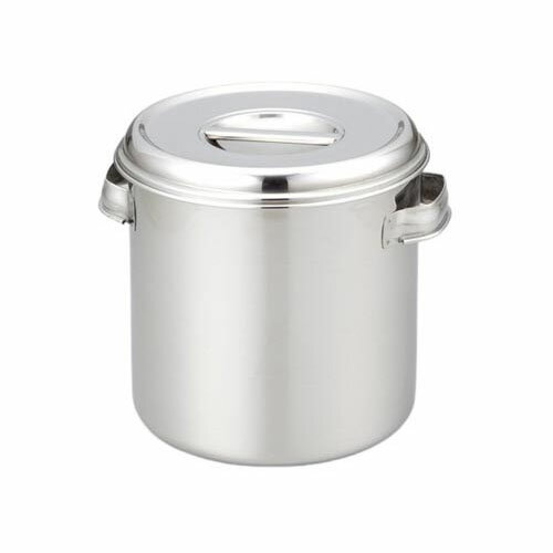 ●材質：ステンレス(SUS304)●取手付き●容量：26L●内径*高さ：直径330*353mm●重量：3.26kg●※継手・コック等の溶接加工が可能です。●事業者向け商品です。リニューアルに伴い、パッケージ・内容等予告なく変更する場合がござ...