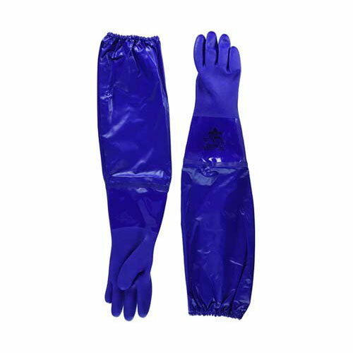 ●油、切断油、潤滑油などを使用する作業で優れた耐油性を発揮●耐水性、耐化学品性にも優れ、グリップ力もあるので幅広い使用用途に●コットンニット裏地にPVCコートで高耐久性●手袋表面に付着した油分が内部に浸透しにくい●全長約62cmロングタイプ...