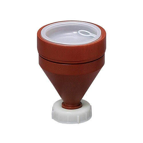 ●扁平缶用●ポリエチレンに適さない液体は使用できません。●品番：0839●5／10L用●材質：容器／ポリエチレン(PE)●寸法(内径A*高さ)：99*163mm●ロート注入口内径：99mm●キャップ内径：55mm●※寸法には許容差があります...