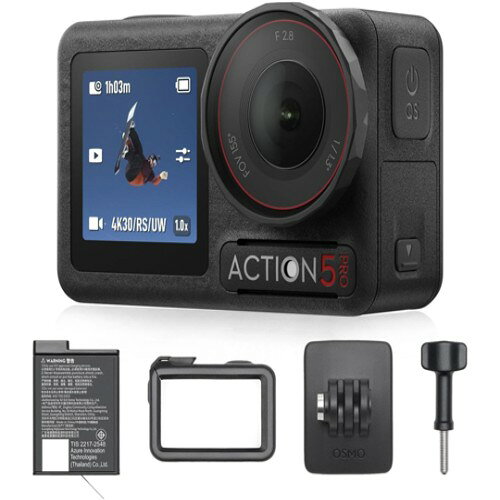 ●DJI Osmo Action 5 Proは、次世代1／1.3インチセンサー搭載により、ダイナミックで息を飲むような動画を低照度でも4K／60fpsの高画質で撮影できます。●被写体センタートラッキングでは動きの激しい場面でも常に被写体を中...