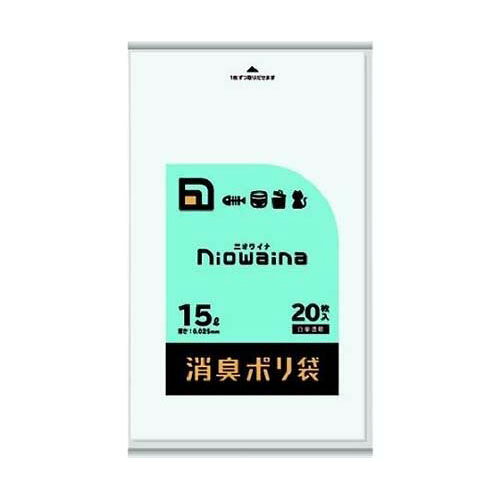 ●原料に消臭のマスターバッチを混ぜることで、製品使用時に、においの成分を吸収し、においを和らげる効果があります。●生ごみ、おむつ回収用、ペットのふんの回収用等に。●容量(L)：15●縦(mm)：500●横(mm)：450●厚さ(mm)：0....