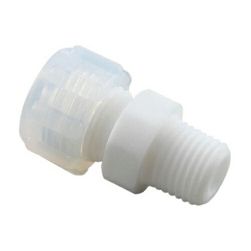●片側がチューブ接続で、もう一方はオネジ接続のストレート継手です。●材質：本体／PTFE（四フッ化エチレン）、袋ナット／PFA（フッ素樹脂）●穴形状：貫通穴●適合チューブ外径（φmm）：6●接続ネジ：R1/4●事業者向け商品です。リニューア...