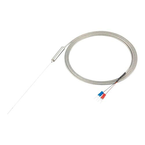 ●シース部が細く、小さな隙間でも使用できます。●直径0.5mmの極細シースタイプ●シース部サイズ(mm)：直径0.5*150●リード線：有り●リード線端末部：M4Y端子タイプ●材質：シース部／SUS316、リード線／ニッケルメッキ・テフロン...